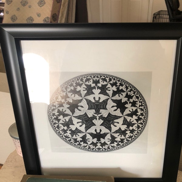MC Escher Print, Escher Art, "circle Limit IV Heaven Hell", Circa 1960 ...
