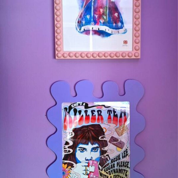 Palma Violet Wall Print Blobby Frame - Free Print Included - Etsy