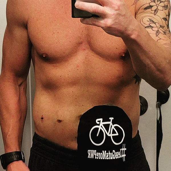 Stool Sample. Customised Decal OPEN Bottom Stoma Bag Pouch Cover for ...