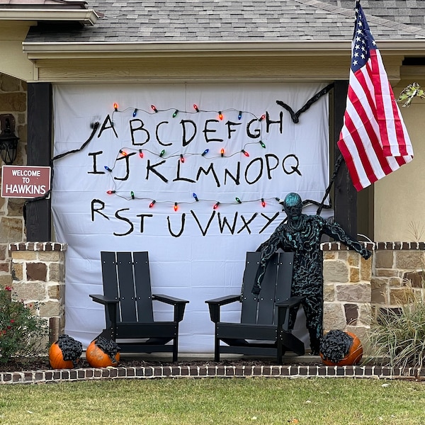 Hawkins Plastic Sign Stranger Things 00046 - Etsy