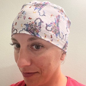 Face-lift Markings Scrub Cap, Plastic Surgeon Hat, Cosmetic Surgery ...