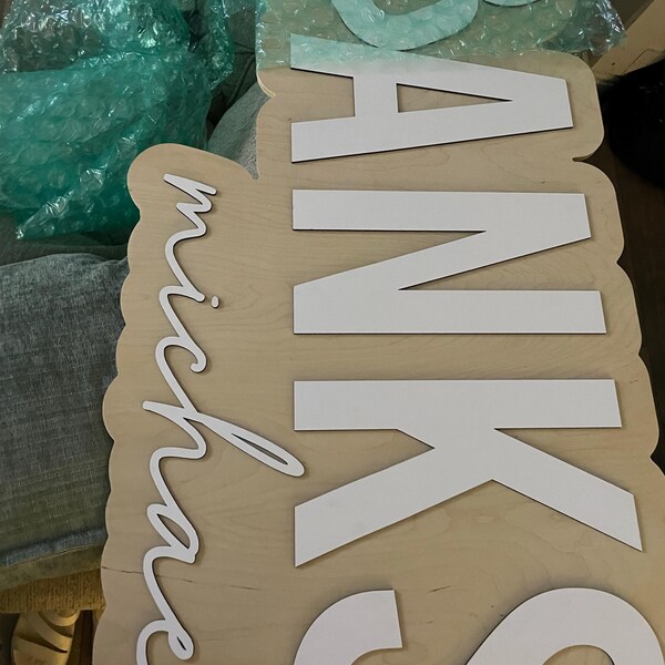 Last Name Sign, Personalized Gift, Custom Name Sign, Wedding Name Sign ...