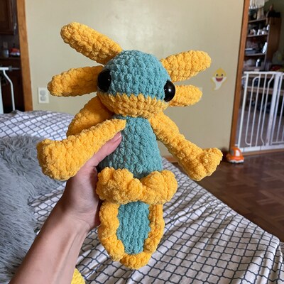 Nixie the Axolotl Snuggler Amigurumi Crochet Pattern - Etsy