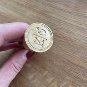 Personalized 2 Initials Monogram Wax Seal Stamp custom - Etsy