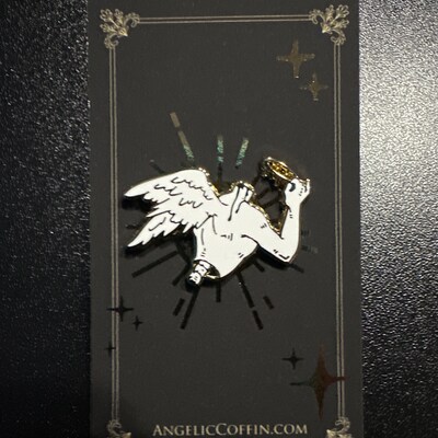 Headless Angel Gothic Enamel Pin, Angelcore Pin, Occult Macabre Pin ...