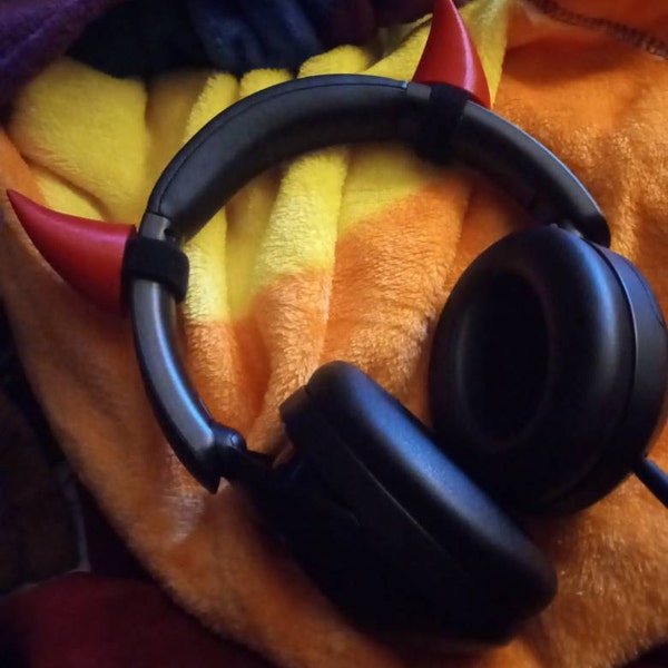 Mini Horns Attachment for Headset, Tiny Imp Demon Horn, Live Streaming ...