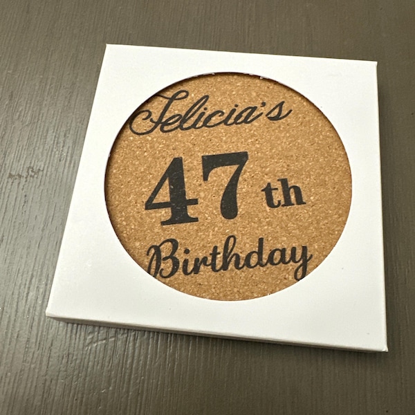 Custom Birthday Coaster Favors, Birthday Party Favors in Bulk, Birthday ...
