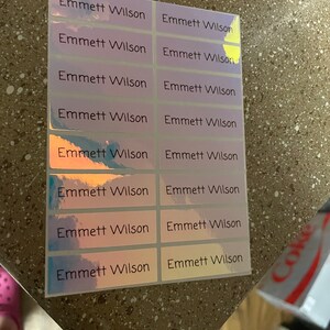 Baby Name Labels Personalize Kid Sticker Waterproof Name - Etsy