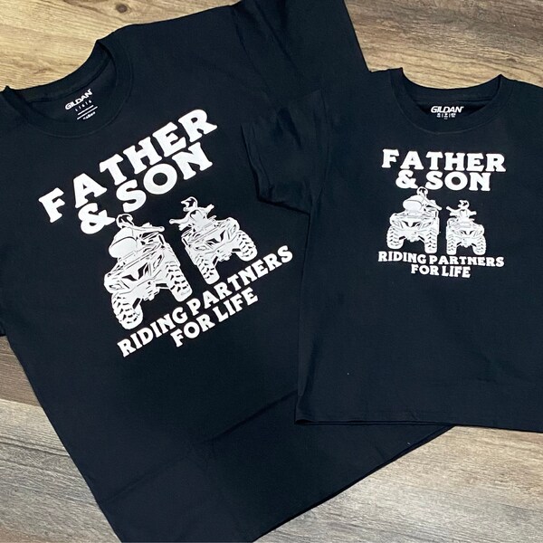 Atv Father and Son Riding Svg File Atv Svg Like Father Like Son Svg Atv ...