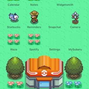 Ios 293 Icons Pokemon Red Blue Version iPhone IOS14 App - Etsy