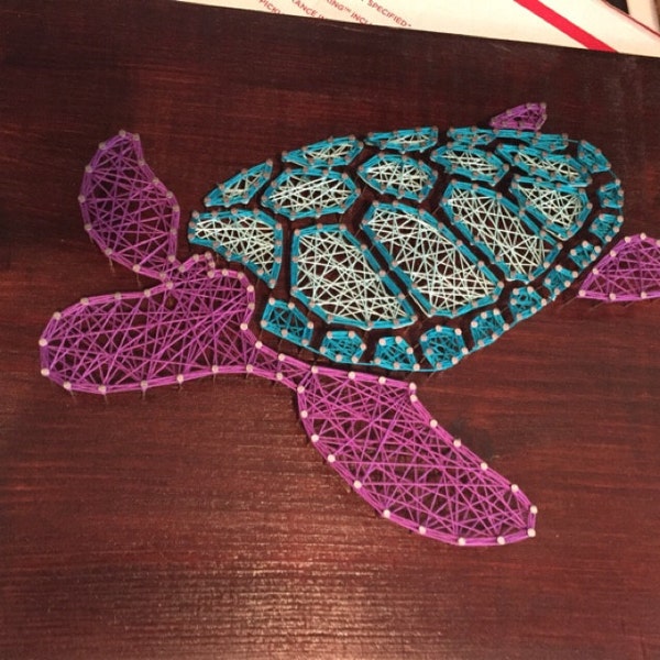 Sea Turtle String Art, Ocean Life String Art - Etsy