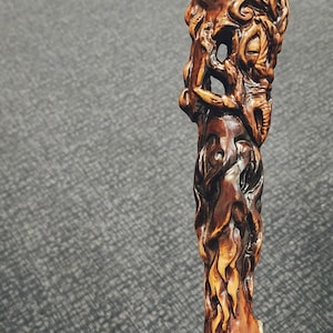 Christian Cross Wooden Walking Stick Cane Wood Carved - Etsy