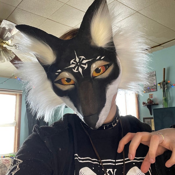 Therian Mask, Therian Bird Mask, Bird Mask, Parrot Mask, Red and Green ...