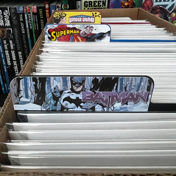 Custom Comic Book Divider Labels: Matte Vinyl Stickers - Etsy