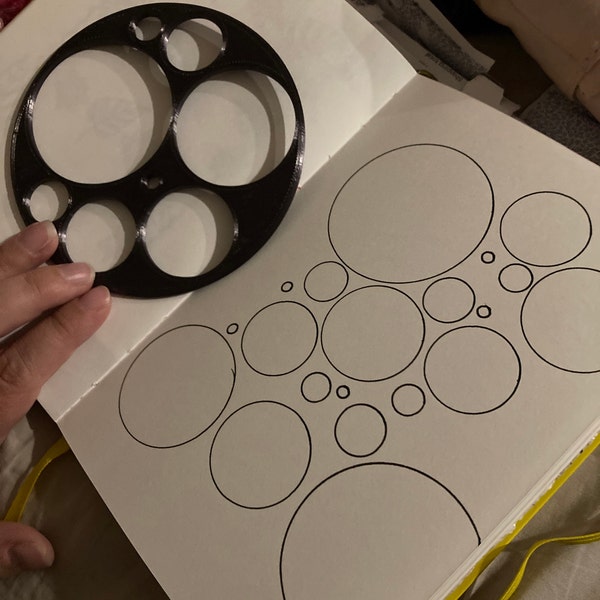 3D Printed Circle Template - Drawing Tool - Etsy
