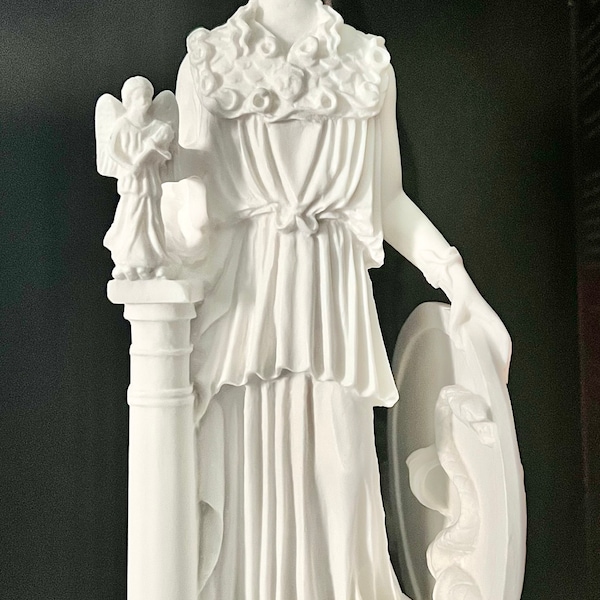 Athena Minerva Greek Roman Goddess Cast Marble Statue Sculpture 10in ...