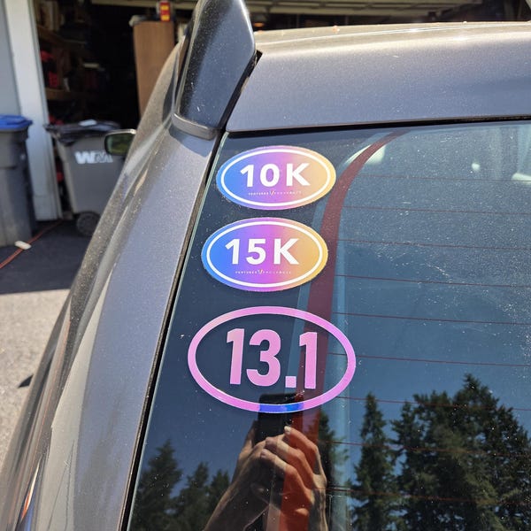 Marathon Stickers, Half Marathon, Milestone Running Stickers, Running ...