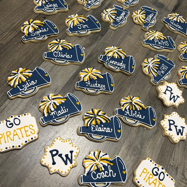 Cheer Megaphone & Pompom Cookie Cutter - Etsy