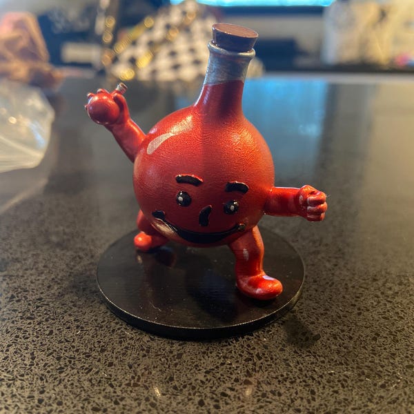 BEHOLD! the Healing Potion Man Miniature! Hand Painted or Primed - D&D ...