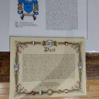 Connolly Family Coat of Arms and Family History Print - Etsy