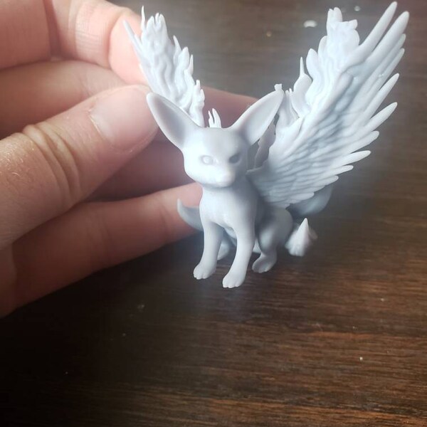 Fire Imbued Fennec Fox - Miniature - DND - Tabletop - Etsy UK