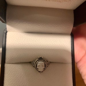 Maple Leaf and Skull Ring,goth Ring,pearl Skull S925 Sterling Silver ...