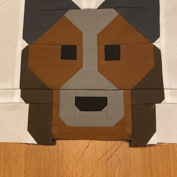 German Shepherd Dog Quilt Block Pattern Puppy PDF -includes ...