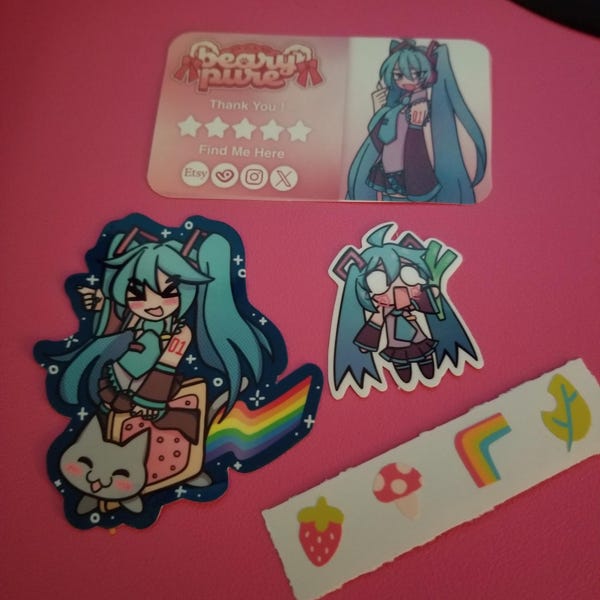 Teto Baguette Sticker | Kasane Teto, Vocaloid, Utauloid, Anime, Cute ...