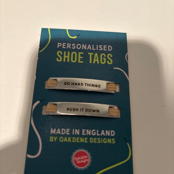 Personalised Metal Shoe Tags - Etsy