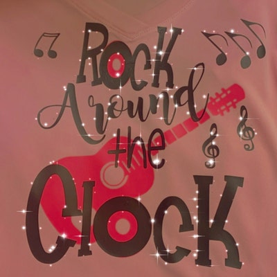 50's SVG, Rock Around the Clock SVG, Guitar SVG, Music Svg, Digital Cut ...
