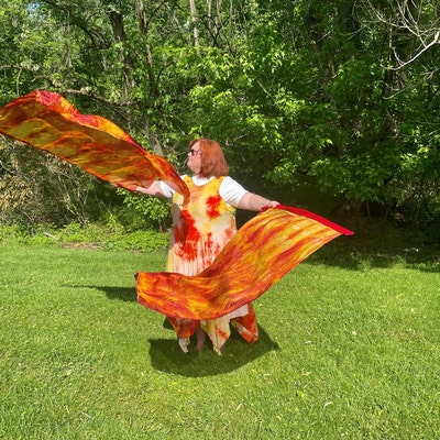 Liturgical Dance Garment, Praise Dance Overlays, Hand Dyed Overlays ...