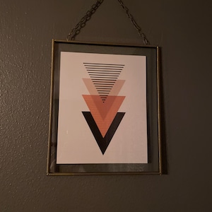 Instant Download Rose Gold Printable Geometric Wall Art | Etsy