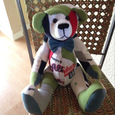 7 Patchwork Style Memory Bear - Etsy