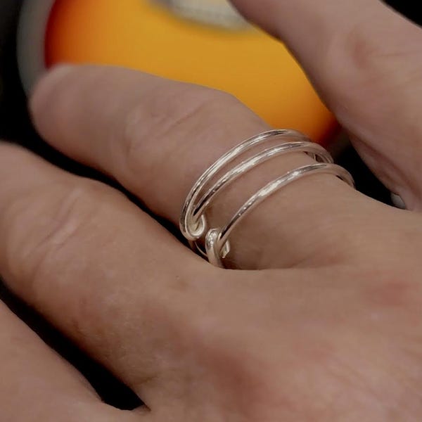 Sterling Silver Thumb Ring for Women//sterling Silver Ring//adjustable ...