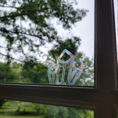 Rainbow Crystals Vinyl Window Cling Sun Catcher Set of 7 - Etsy