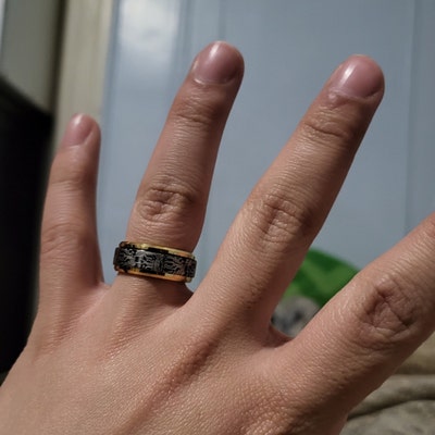 Circuit Board Fidget Spinner Wedding Band, Computer Science Engagement ...