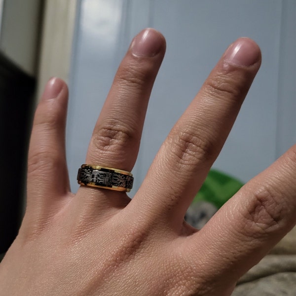 Circuit Board Fidget Spinner Wedding Band, Computer Science Engagement ...