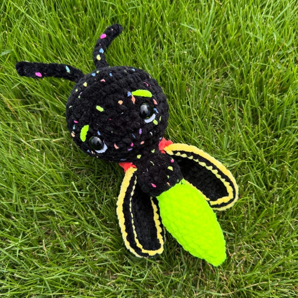 PATTERN: Flicker the Firefly - Crochet Firefly Pattern - Amigurumi ...