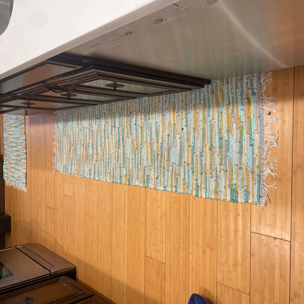 Western Bluebird, a Rag Rug, Handwoven, Hand Dyed and Made Especially ...