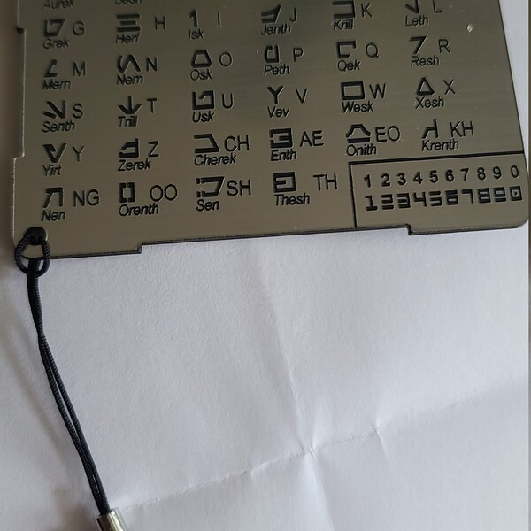Aurebesh star Wars Language Decoder/translator Card - Etsy