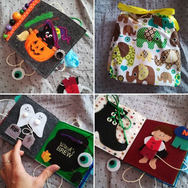 Halloween Quiet Book for Toddlers - Etsy