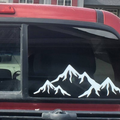 Mountain Range Decal Multiple Colors and Sizes Available Car Decal ...