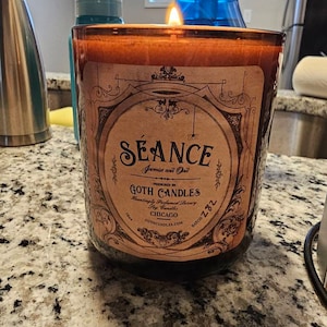 CLOVE Goth Candles Premium Soy Wax Black Candle 8 Oz - Etsy