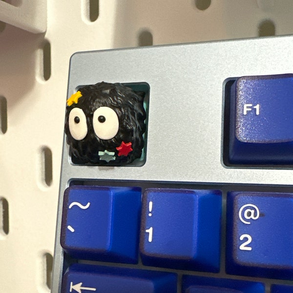 Cute Black Dust Keycap - Artisan Keycap for Cherry MX Keycap Mechanical ...