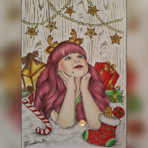 Christmas Pack Premium Coloring Pages | Four Pack of Christmas Bundle ...