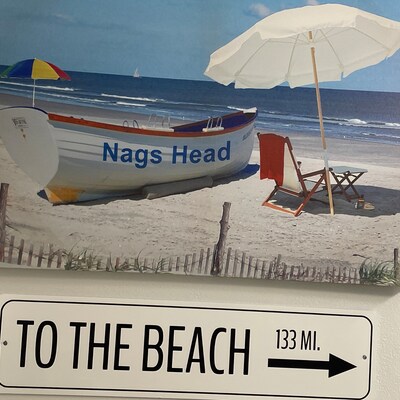 To the Beach Sign, Custom Mileage Sign, Ocean Direction Sign, Custom ...