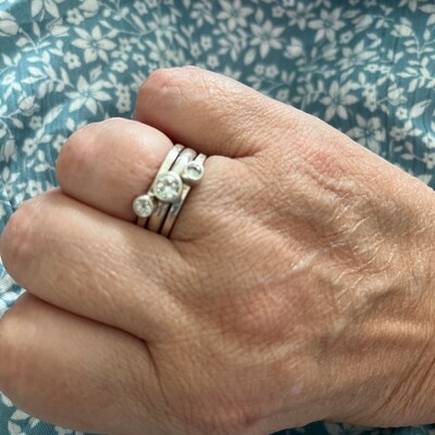 Silver Sewing Needle Ring - Etsy