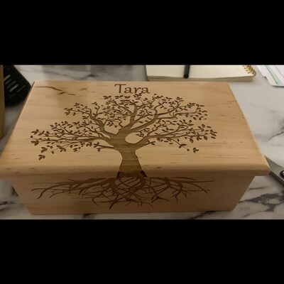 Personalized Tree of Life Custom Music Box Choose Your Song, Laser ...