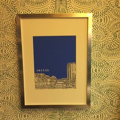 Reston Poster Reston Virginia State Art Print Reston City Skyline ...