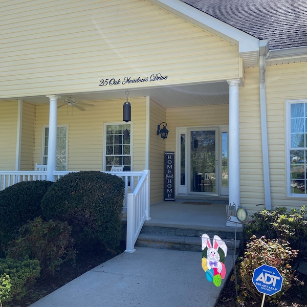 Script Address Sign ,script House Numbers, Custom House Numbers Sign ...